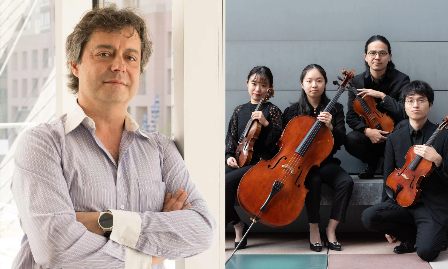 Thayer Hall in Los Angeles, United States with Fabio Bidini - クァルテット・インテグラ